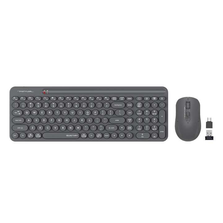 A4tech Fstyler FG3300 Air2 2.4G QuietKey 2-Zone Wireless Keyboard Mouse ...