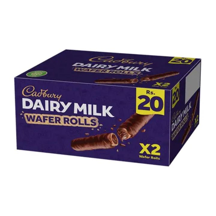 "Kids’ Favorite Snack Cadbury Dairy Milk Wafer Roll – 24-Pack of ...