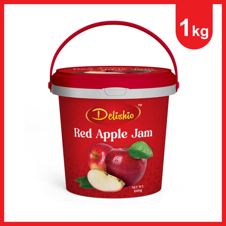 Fresh Red Apple Jam 1000gm Bucket Economy Pack | Delishio Foods | Daraz.pk