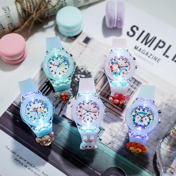Cute Cartoon Children Watches For Kids, Ladies Quartz Watch, Luminous ...