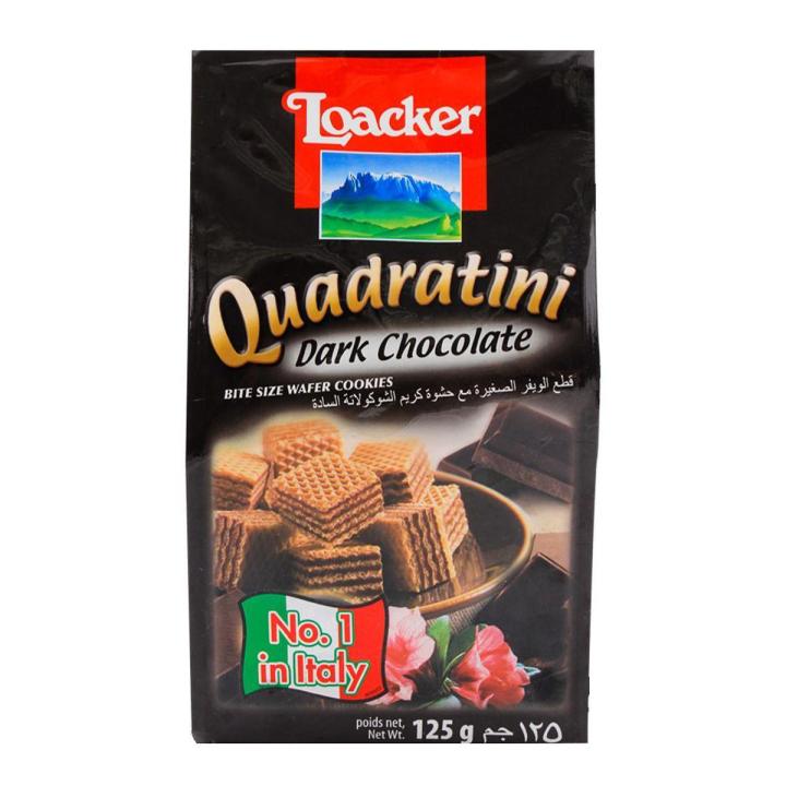 Loacker Quadratini Wafer - Chocolate , 125g | Daraz.pk