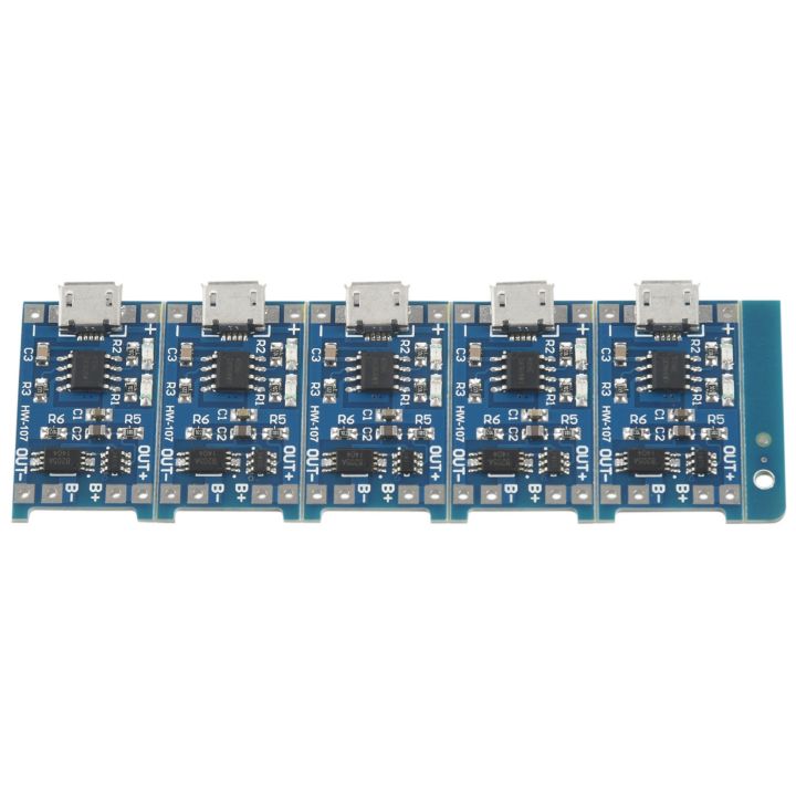 5 pcs 1A 5V Micro-USB for Lithium Battery Power Charger Board Module ...