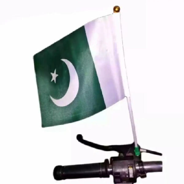 Pair of 2 Pakistani Flag for Bike - Pakistan Bike Handle Flag with ...
