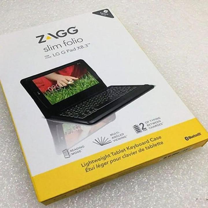 ZAGG Slim Folio Bluetooth Wireless Backlit Keyboard for Tablet X8.3 ...
