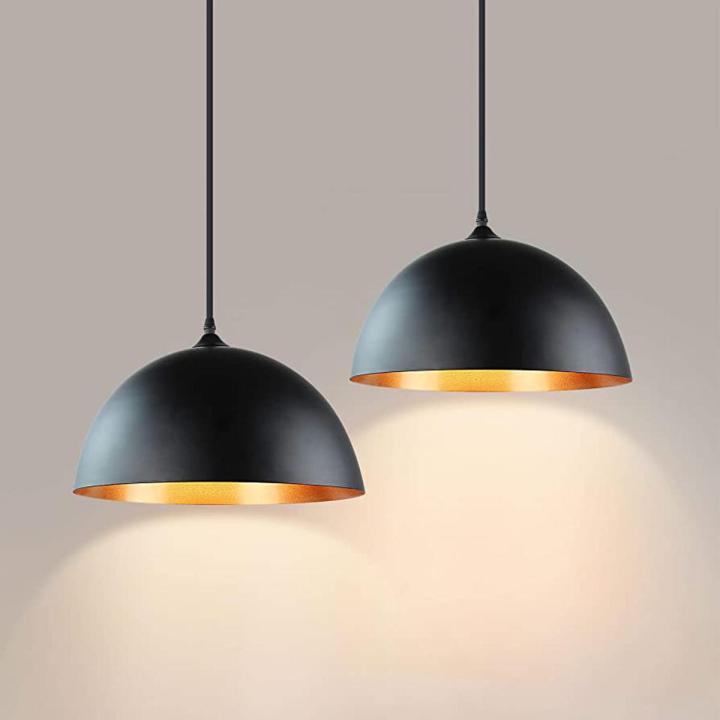Illuminate Your Space With Modern Dome Shaped Mate Black Bowled Shaped ...