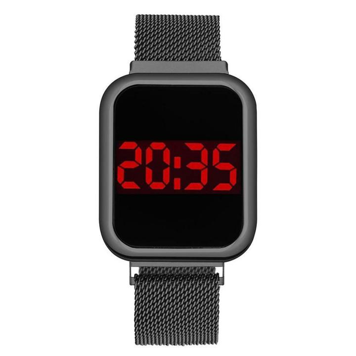 Digital Magnetic Touch LED Watch For Men's | Daraz.pk