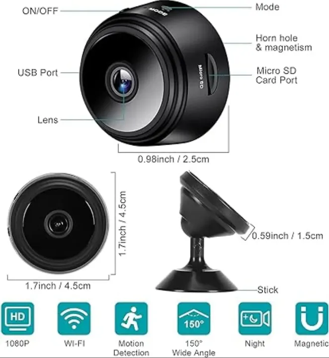 A9 Mini Camera wireless wifi HD 1080 Video Recorder,Voice Recorder ...