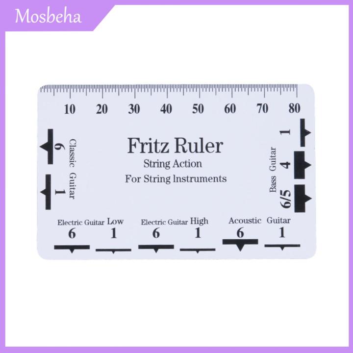 Mosbeha Guitar Neck Ruler Accurate Guitar Bass String Action Ruler ...