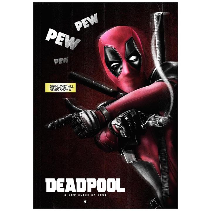 Deadpool by the Marvel MCU 2.0 Fan Posters Vinyl Paper Quotes Vintage ...
