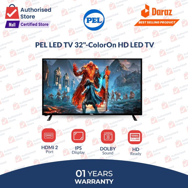 PEL LED TV | 32"-ColorOn HD LED TV- 2 Years Warranty | Daraz.pk