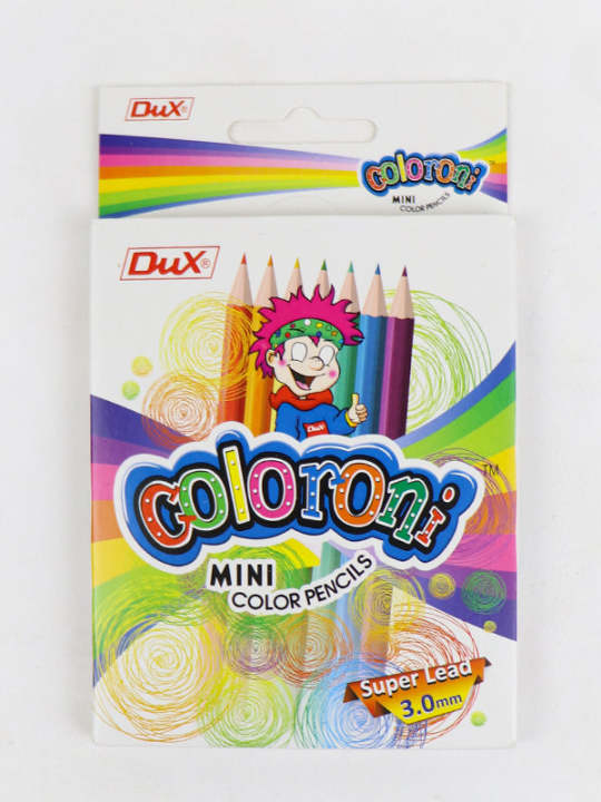 Cut Price Dux Coloroni Mini Colors Pencils - 12Pcs | Daraz.pk