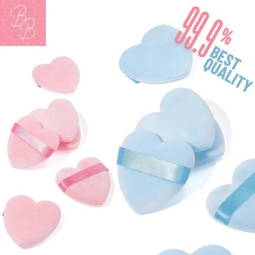 Heart Shaped Puff. Heart Shaped Puff for girls. Triangle Puff for ...