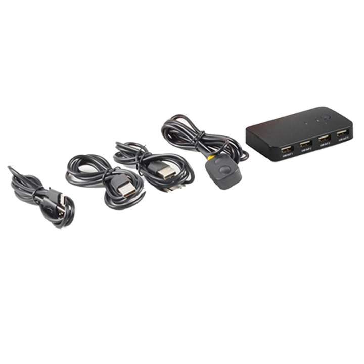 Kvm Switcher Shared Controller Hub Adapter Usb 2 Input 4 Output For