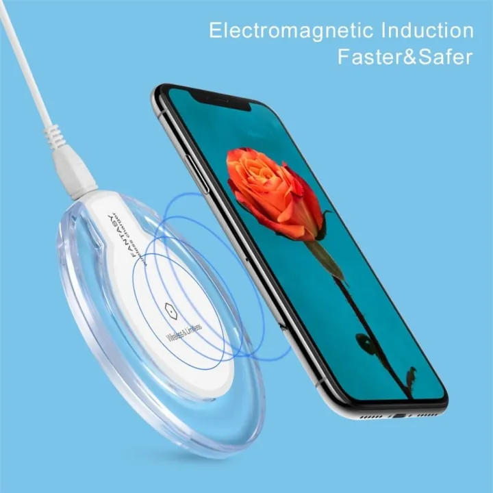 Universal Qi Charging Pad Mobile Phone Adapter Dock Station Wireless ...