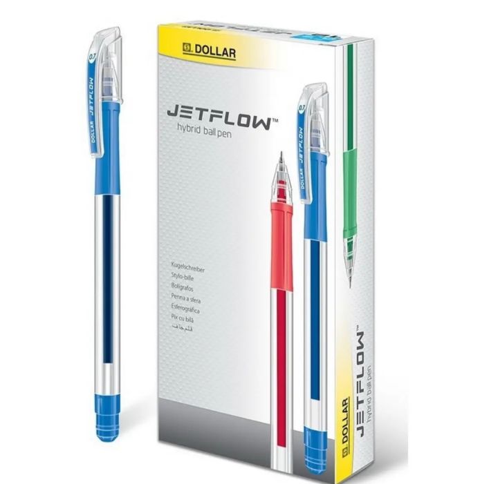 Dollar Jet flow 0.7mm (10 pens pack) Hybrid Ball pen. Ball point pens ...