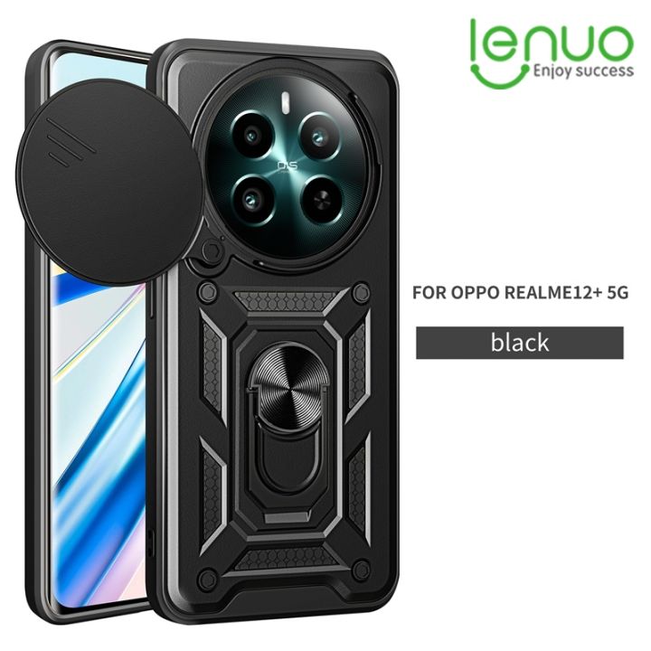 Lenuo For Realme 12 Plus Realme 12+ Back Cover Anti-fall Fashion ...