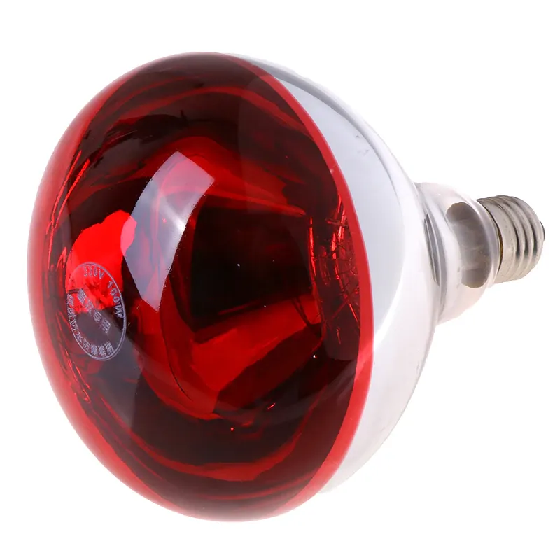1pc Red Heat Lamp Bulb 100W Infrared Basking Spot Light for farm Eggs ...