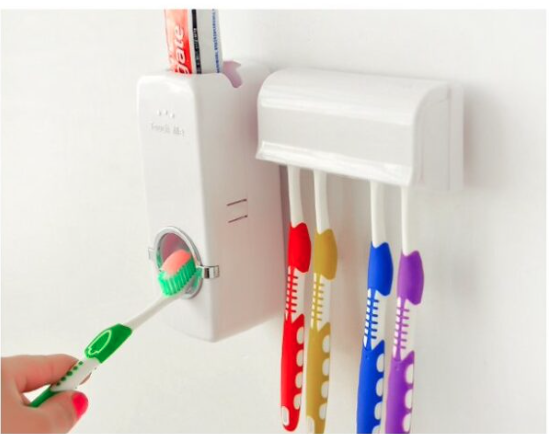 Toothpaste Dispenser Automatic Toothpaste Squeezer And Holder Set | Daraz.pk