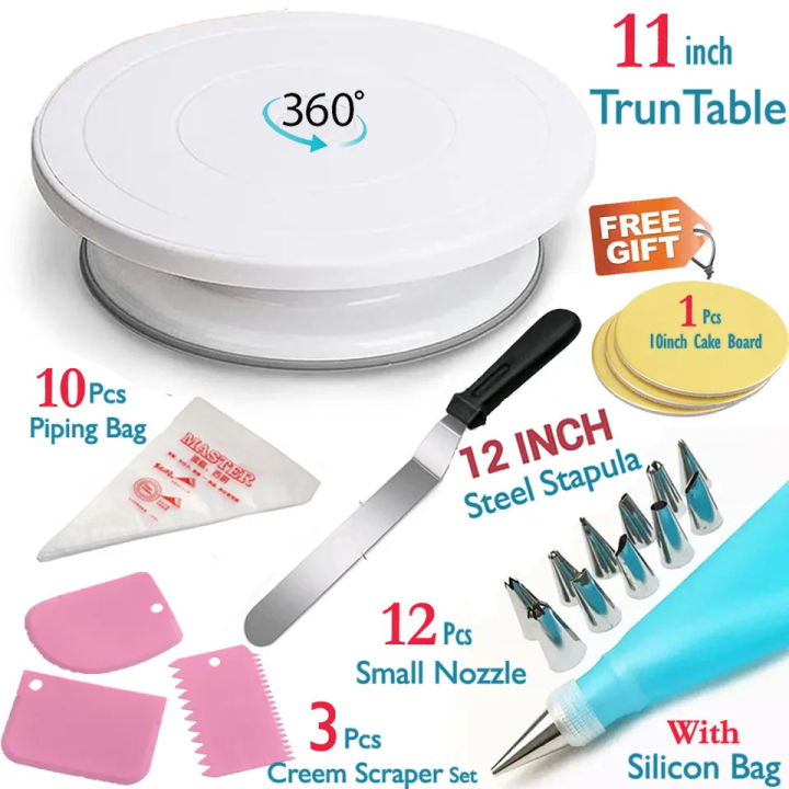 Quality Rotating Cake Turntable | Decorating Turn Table Stand Cake ...