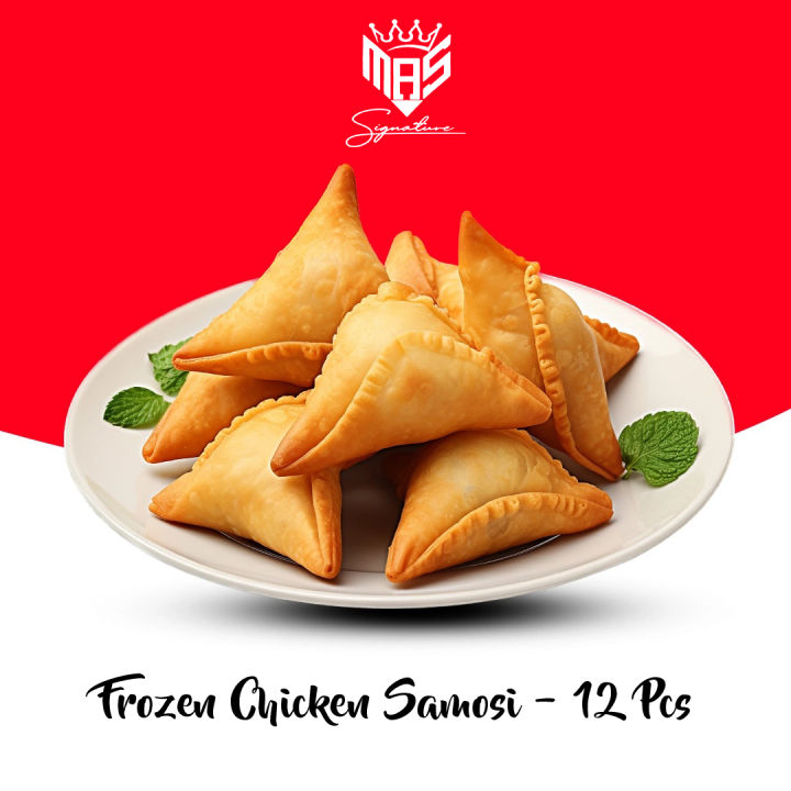 Premium Frozen Chicken Samosa – Crispy & Savory – 12 Piece Pack - Mas ...