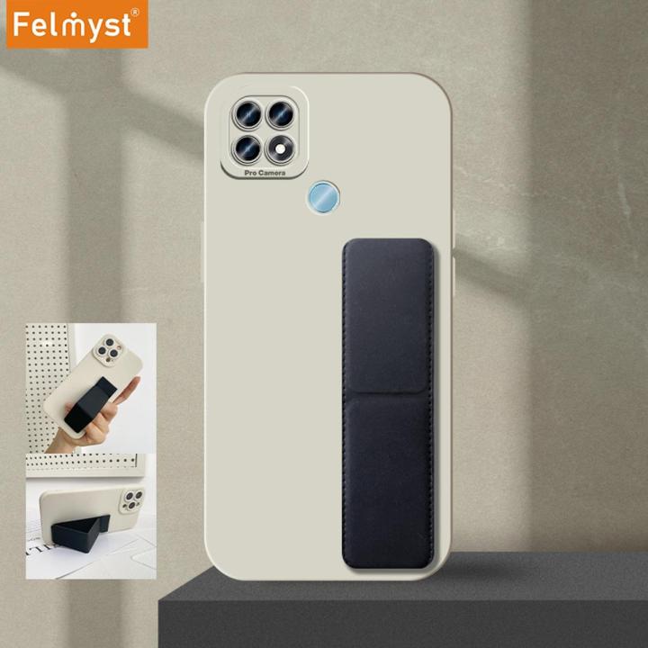 FELMYST Case For Oppo A15/A15S Simple Square Foldable With Free Steady ...