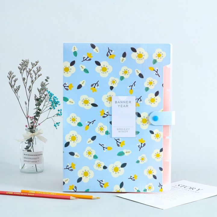 Floral A4 Folder - Blue | Daraz.pk
