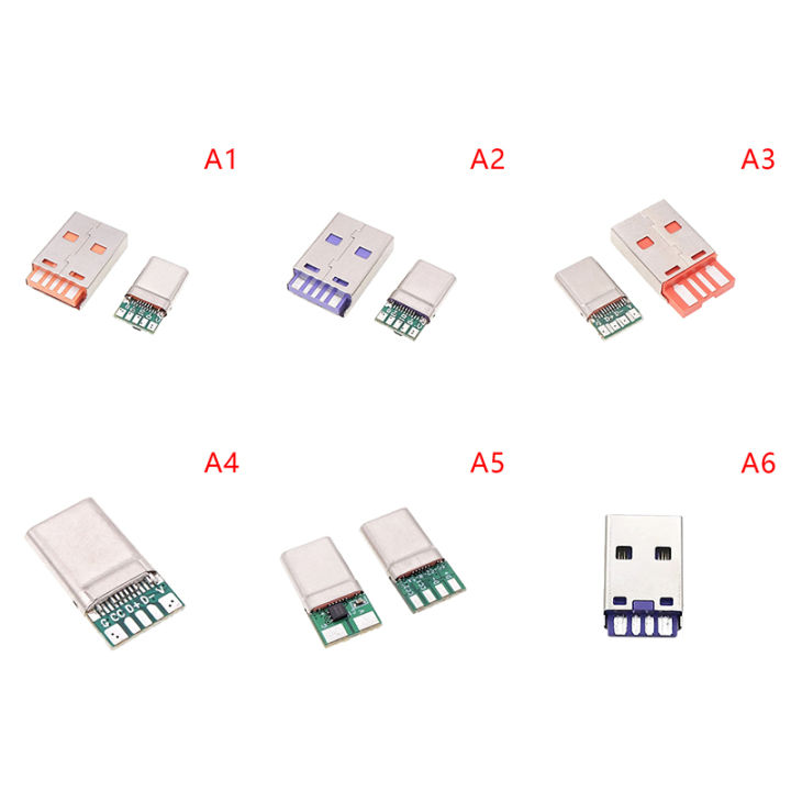 Fast Charge Type-C USB 65W 5A Male Connector Welding With 5Pin PCB ...
