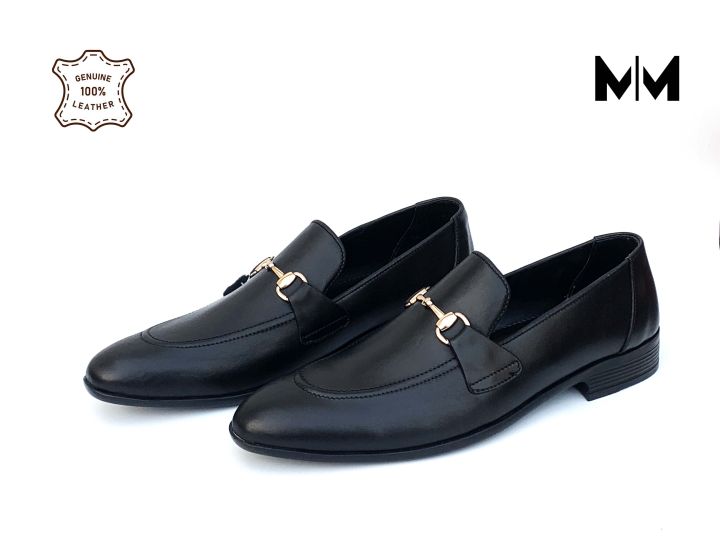 Maazu Leather Shoes For Men - Color Black | Daraz.pk