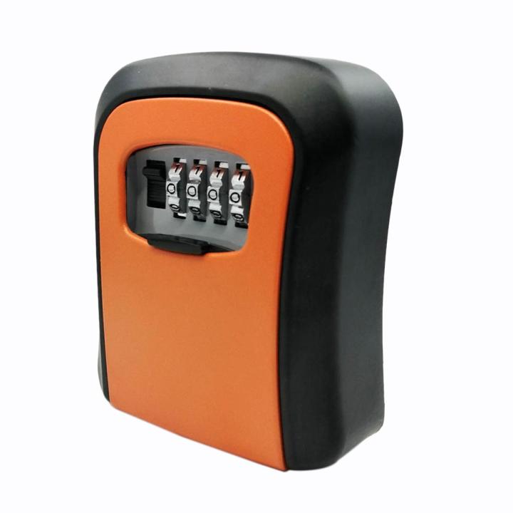 Orange Password Key Lock Box Wall Mounted Zinc Alloy Key Box ...