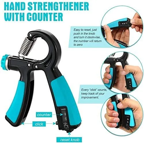 SNK Hand Grip Strengthner With Pressure Adjustment Mechanism Counter Hand Gripper | Daraz.pk
