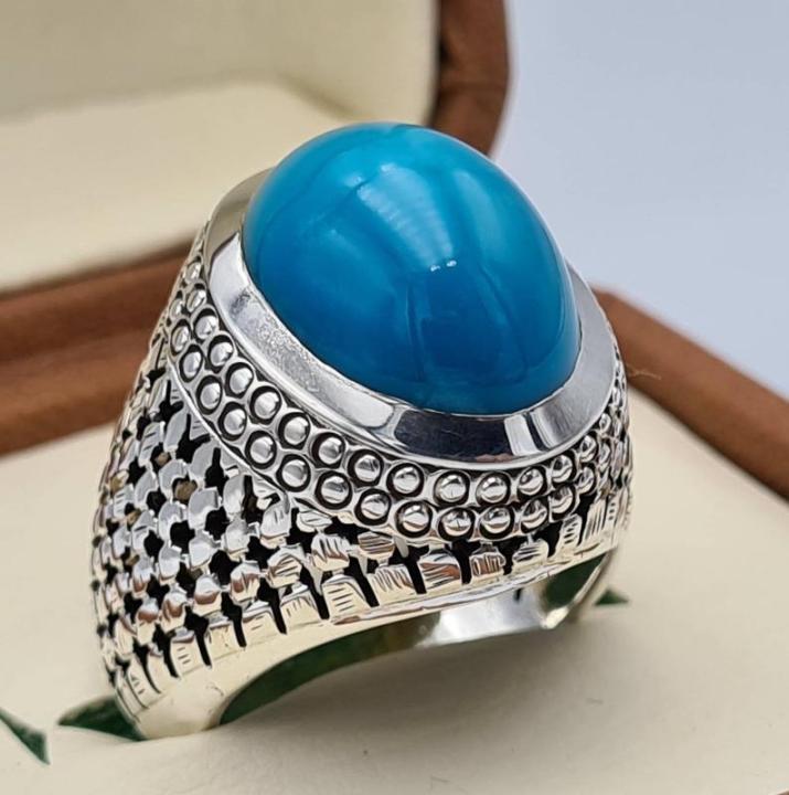 Original Nishapuri Feroza Ring Asmaani Feroza Beautiful Big Feroza Shia ...