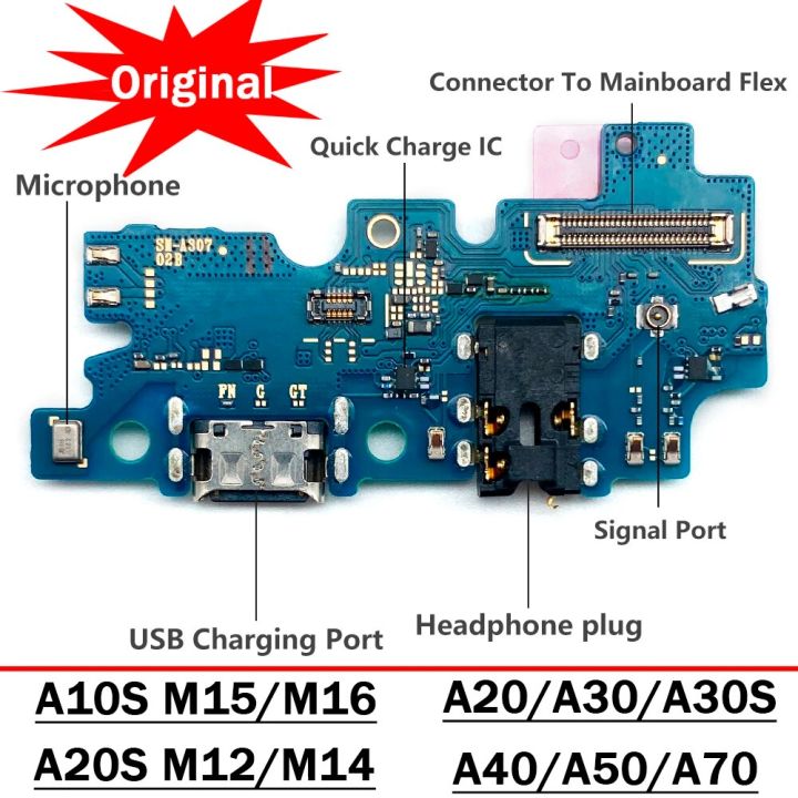 USB Charging Port Connector Flex Cable With Microphone For Samsung A10S ...