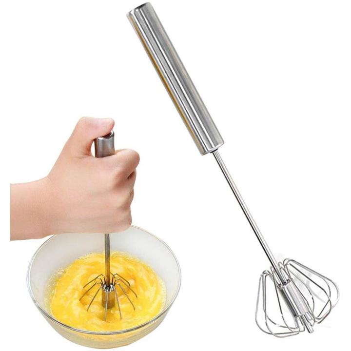 Safdar Mart- 1 Pc Manual Power Free Stainless Steel Hand Push Whisk ...