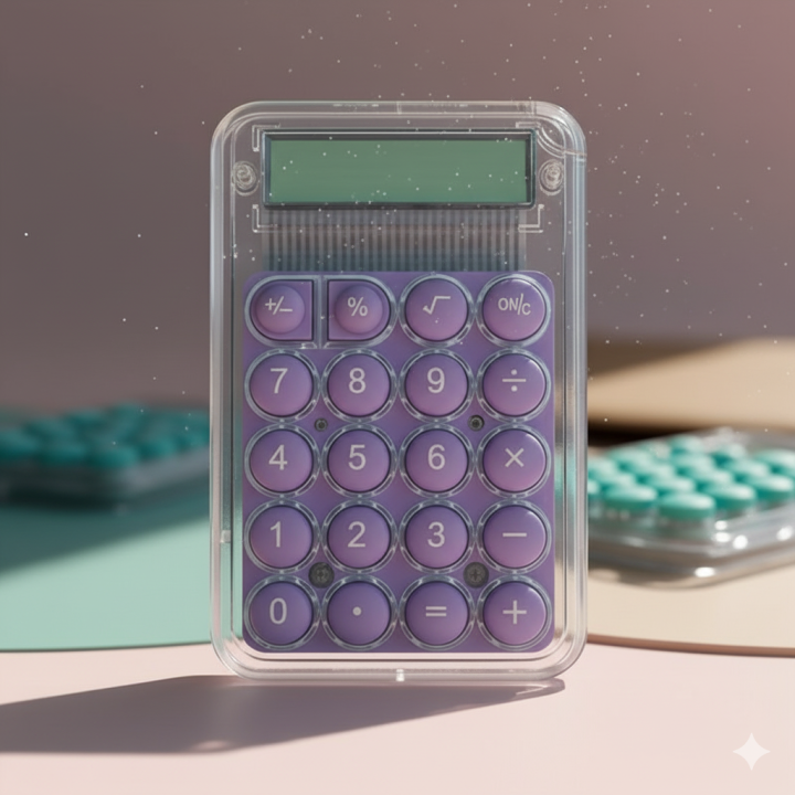 Student Calculator with Large LCD Display & Soft Silicone Buttons | 8 ...