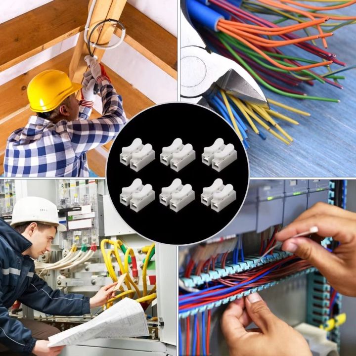 100pcs Durable Crimp Type CH-2 Terminal Clamp Firmly Universal Wire ...