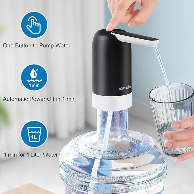 Wireless Automatic Electric Water Dispenser USB Rechargeable Pump Water ...
