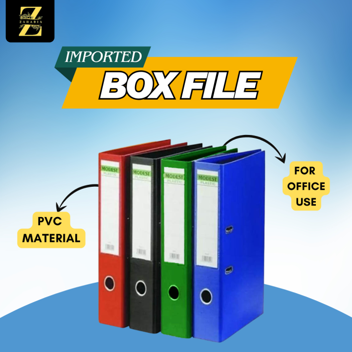Premium Imported A4 Lever Arch Box File Folder – Multicolor Office Clip ...
