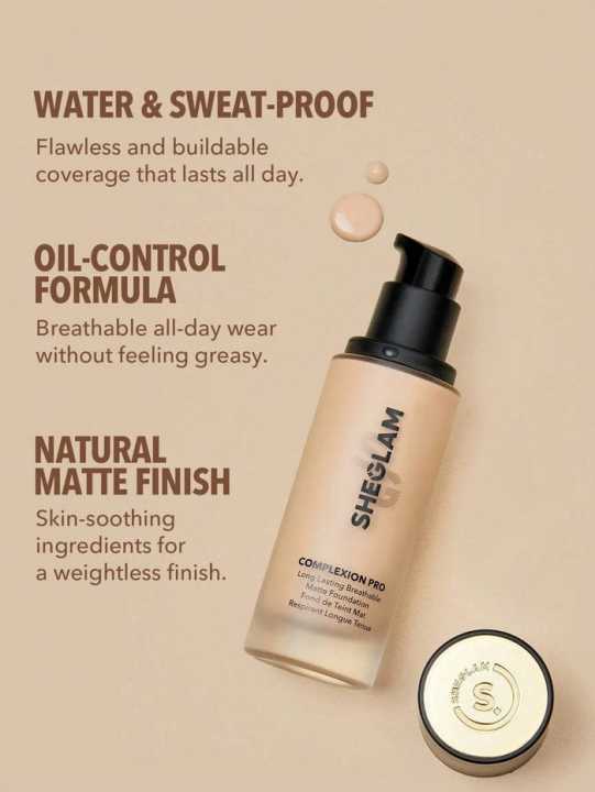 SHEGLAM Skinfinite Hydrating Matte Foundation – Flawless Coverage ...