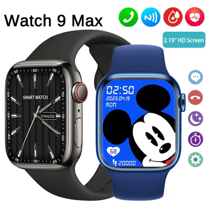Watch 9 Max Smart Watch Men Women Series 8 Bluetooth Call NFC Wireless Charging Smartwatch ...
