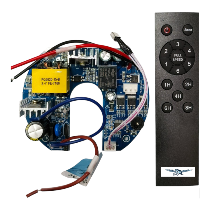 Universal Solar AC/DC 12V Ceiling Fan BIG High Power Circuit Remote Smart Speed Control kit U ...