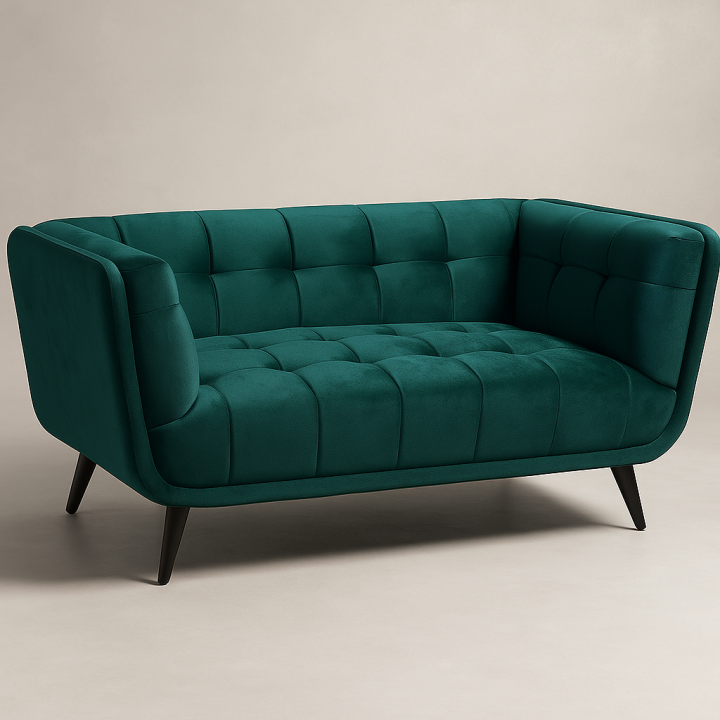 2 Seater Dabbal Roti Sofa – New Stylish Modern Tufted Design ...