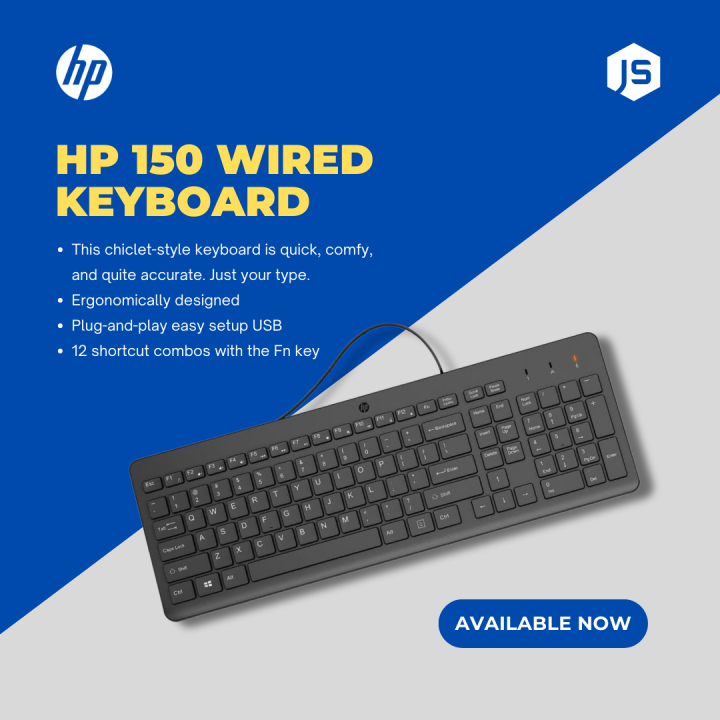 HP 150 Wired Keyboard | Daraz.pk