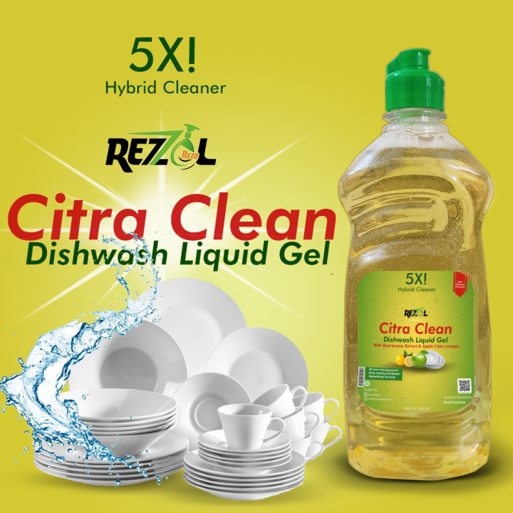 Rezol Citra Clean - Dish Wash Liquid Gel 500ml - (Gel Type ...