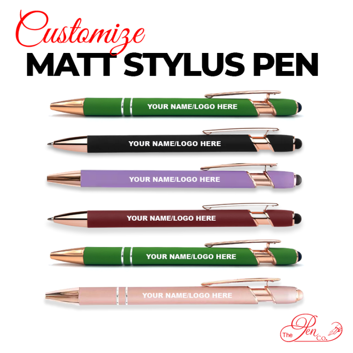 Pack of 6 Customize Rose Gold Metal Ball Pen | Daraz.pk
