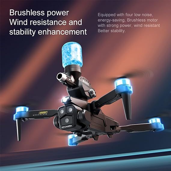 "HydroStrike K11 Max FPV Quadcopter: Battle Drone with Water Bomb Firing Capability and Triple ...