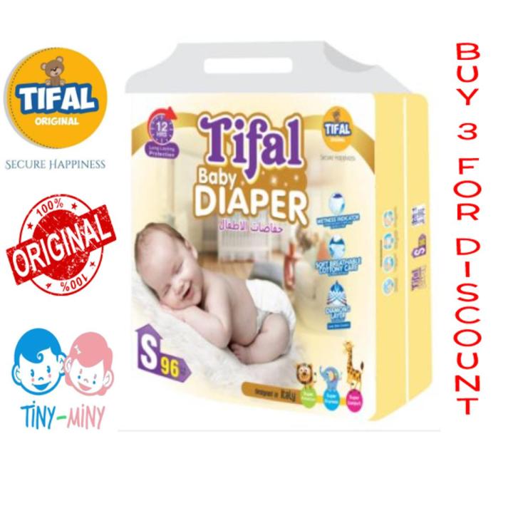 Tifal Baby Diaper Mega Pack Small Size 2 (96Pcs) | Daraz.pk