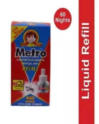 Metro Refill 60 Night Mosquito Killer liquid (45ml) 60 Night Protection ...