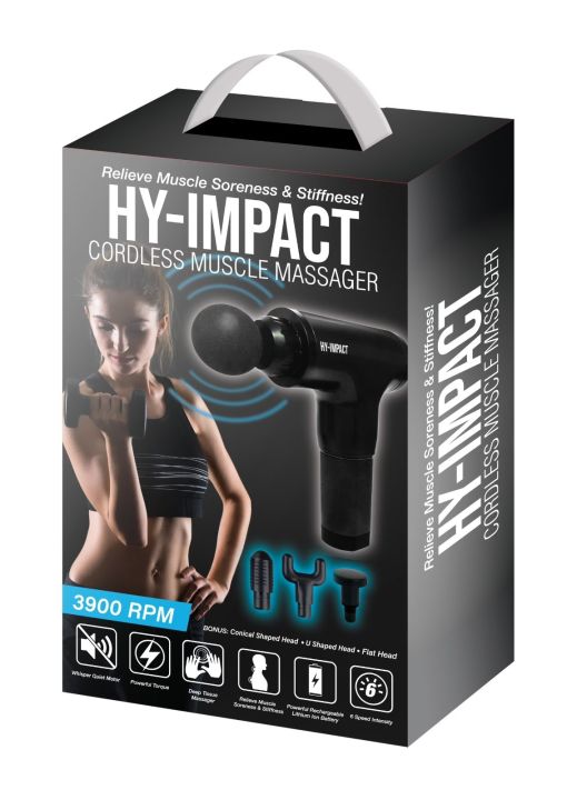 Portable Deep Tissue Massage Gun – Muscle Relaxation, Quiet Motor, 6 ...