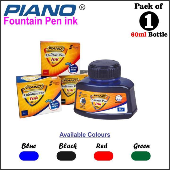Piano Fountain Pen Ink 60ml – Pack of 4 Bottle | Daraz.pk