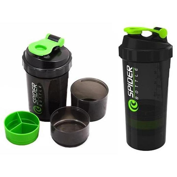 protein bottle Protein Shaker with Powder container DOUBLE container 1 ...